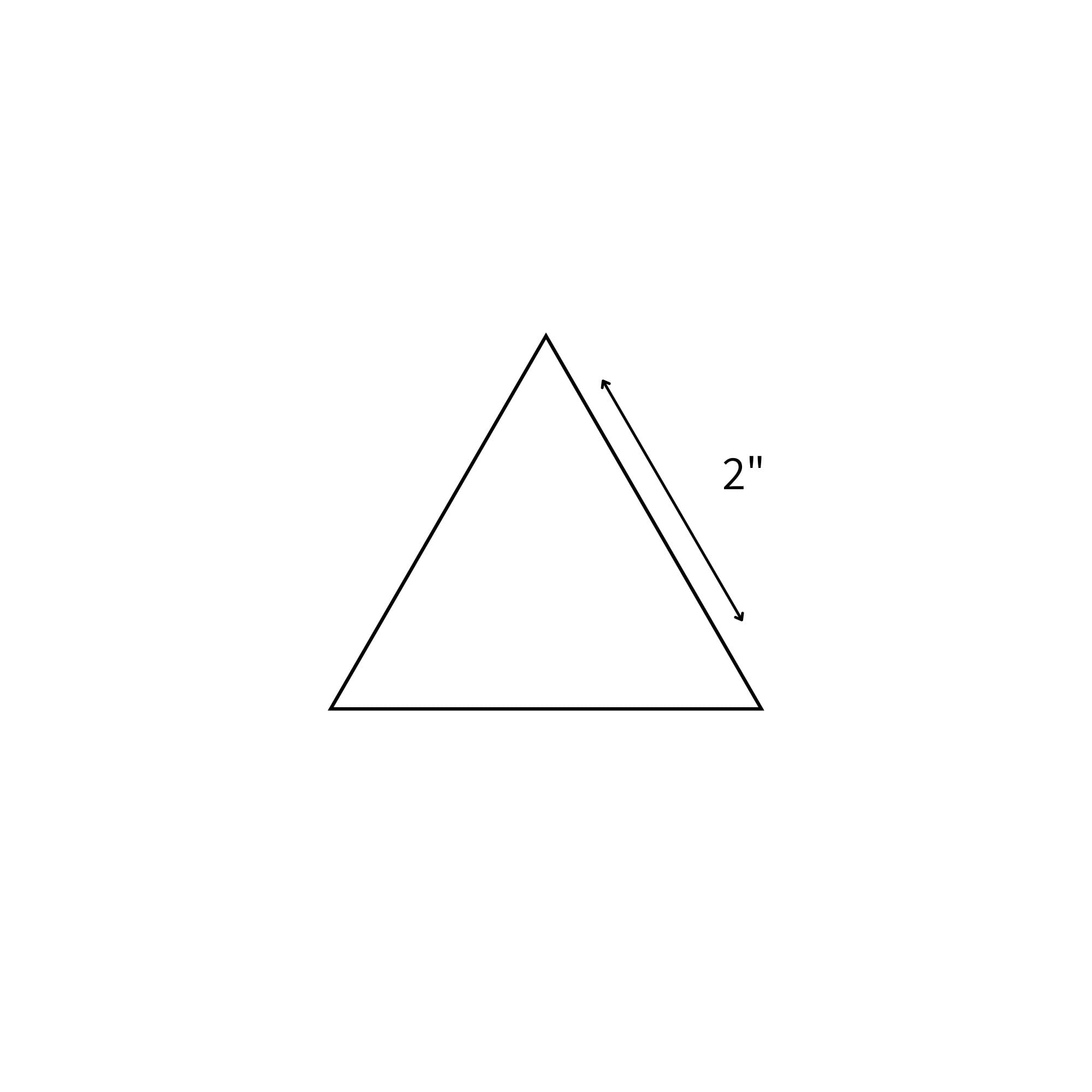 English Paper Piecing 2 Equilateral Triangle Choose Package Size - Etsy