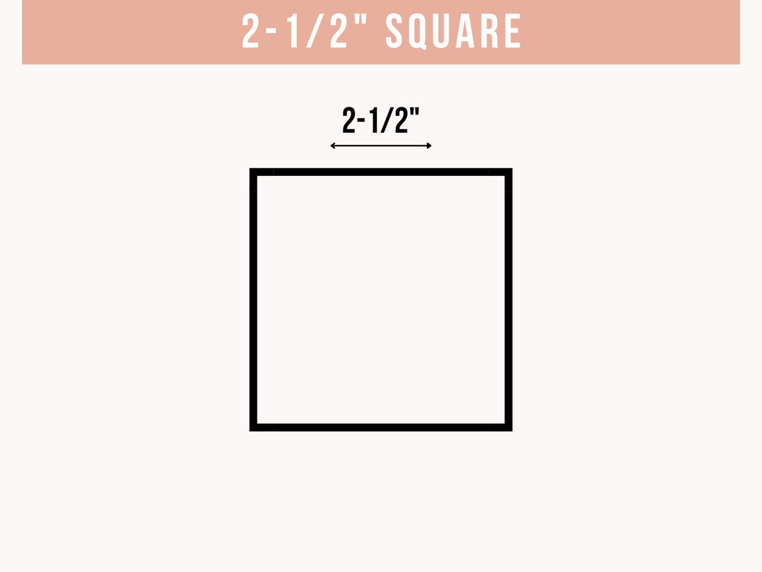2-1/2" Square for English Paper Piecing - Choose Package Size - Etsy