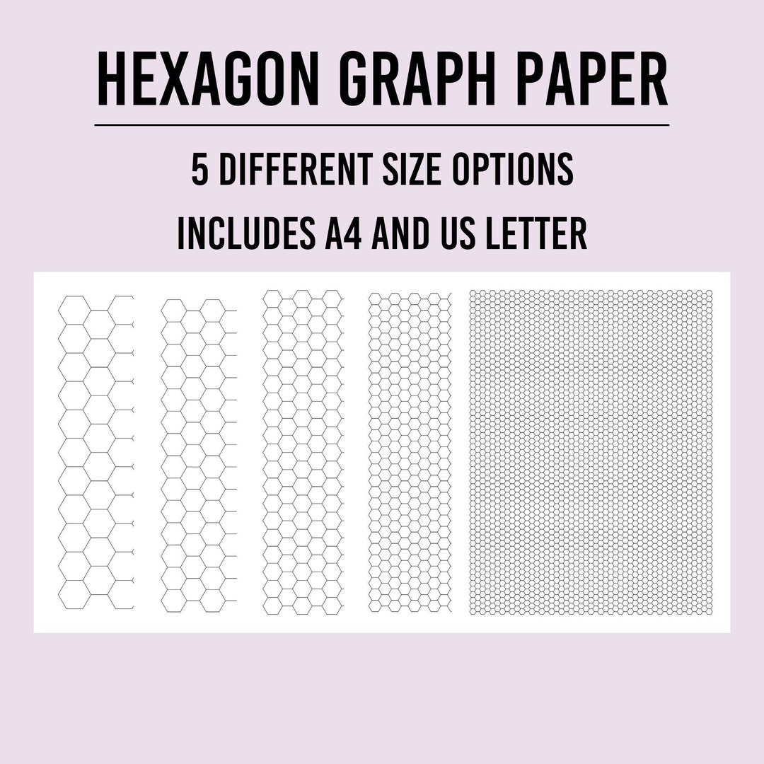 Hexagon Graph Paper - Etsy