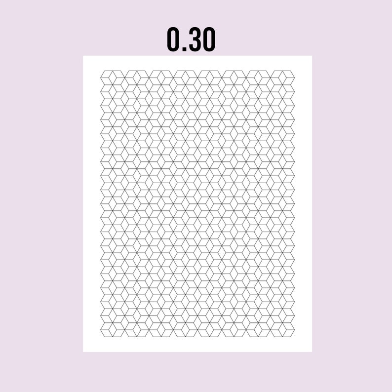 Quilting Tumbling Block Graph Paper - Etsy