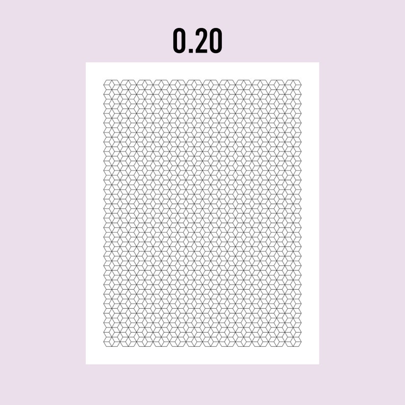 Quilting Tumbling Block Graph Paper - Etsy