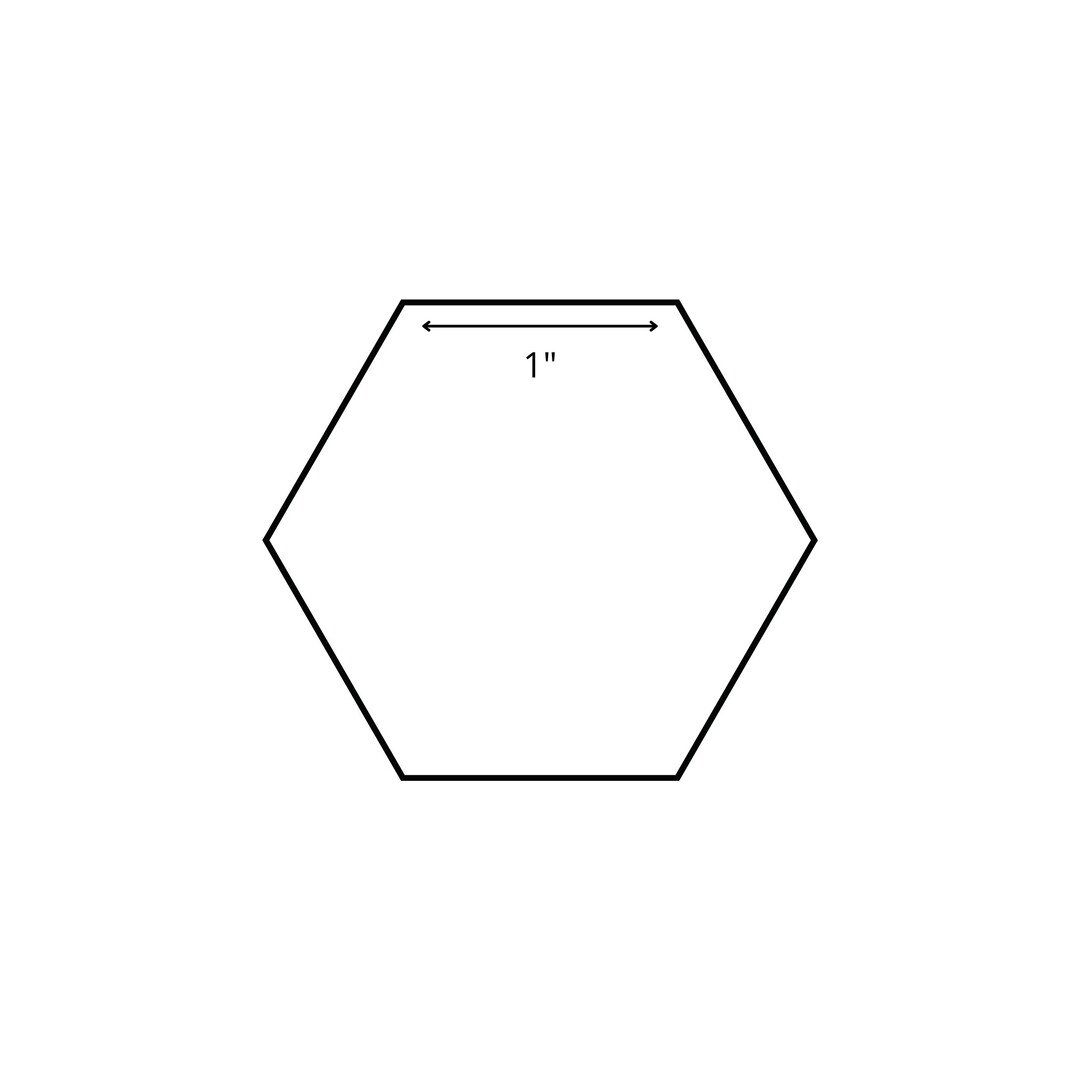 English Paper Piecing - 1 Inch Hexagon Choose Package Size - Etsy