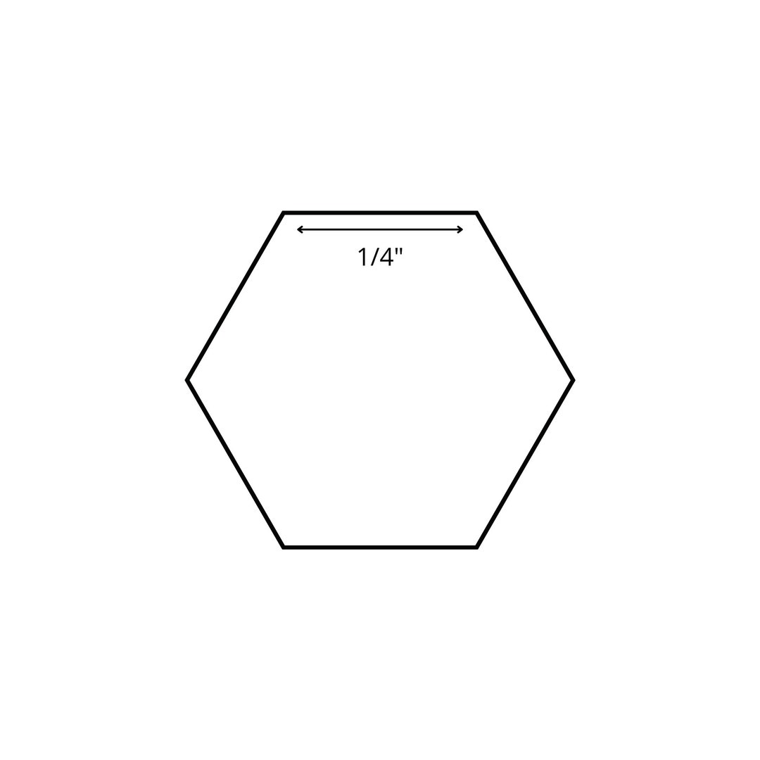 English Paper Piecing - 1/4" Hexagon - Choose Package Size - Etsy