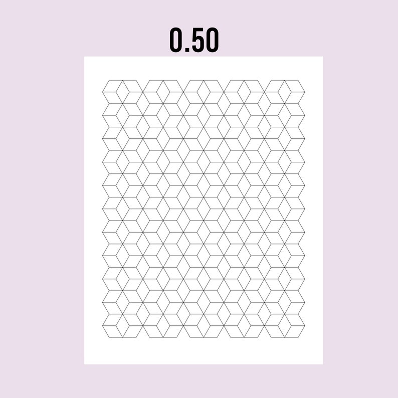 Quilting Tumbling Block Graph Paper - Etsy