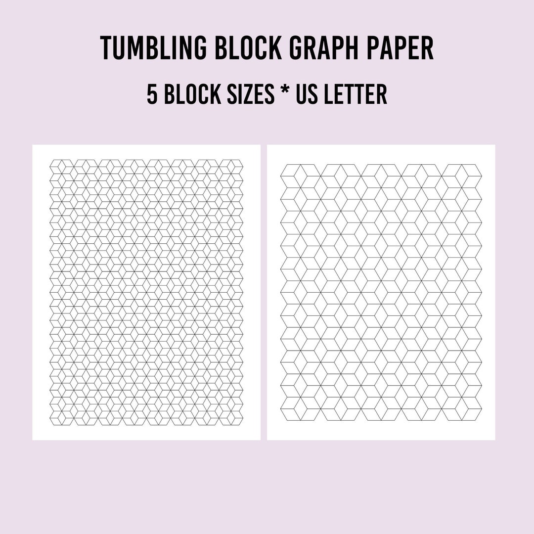 Quilting Tumbling Block Graph Paper - Etsy