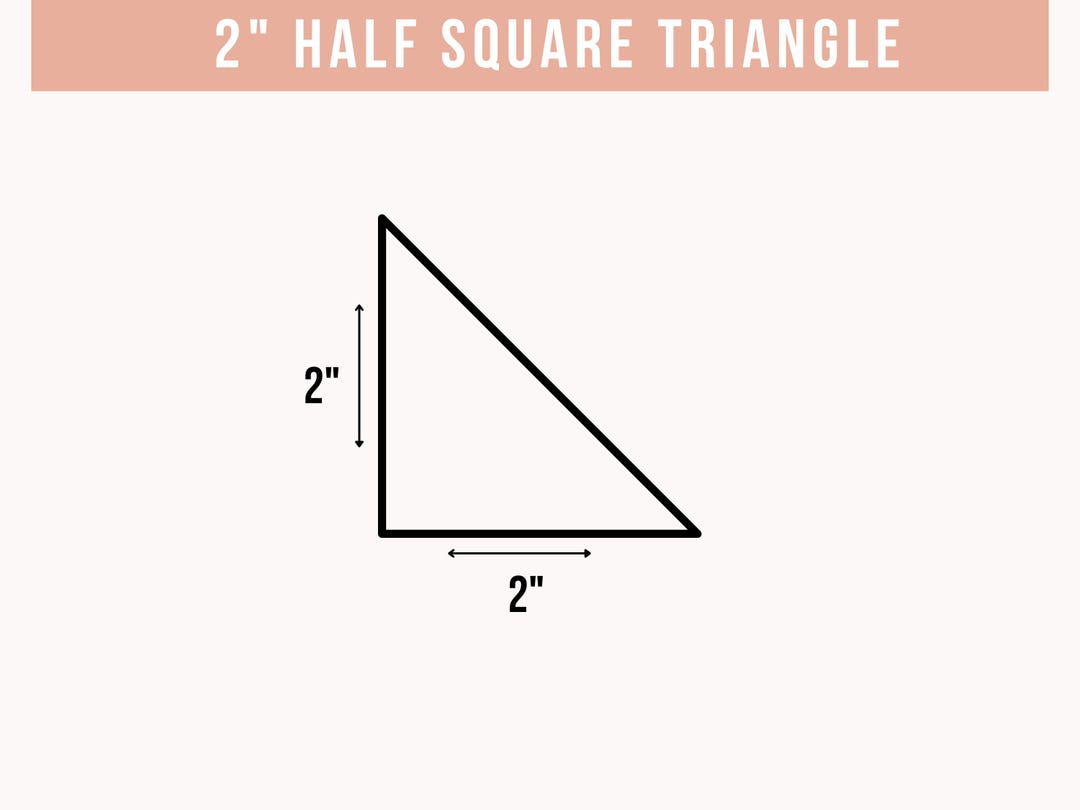 2" Half Square Triangle for English Paper Piecing | Choose Package Size ...