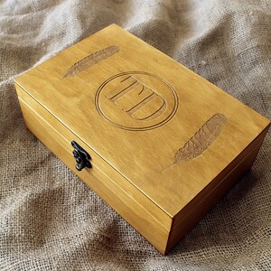 Monogram Box, Custom Engraved Box, Monogram Jewelry Box, Personalized ...