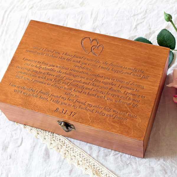 Wedding Vow Keepsake - Etsy