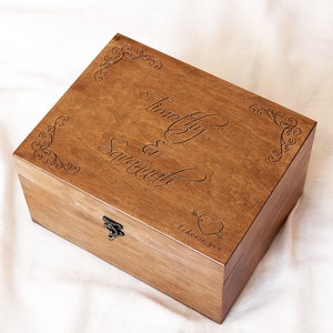 Wedding Memory Box, Personalized Wedding Box, Wedding Memento Box ...