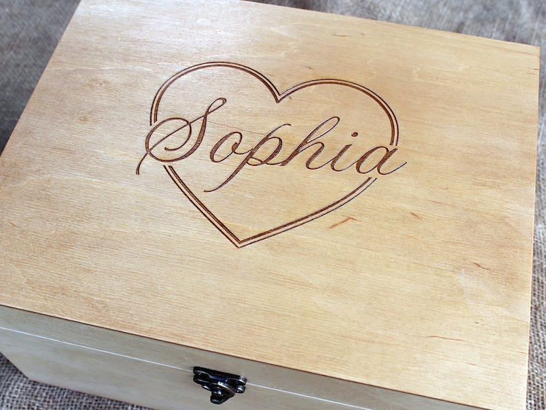 Baby Keepsake Box Custom Memory Box Personalized Baby Memory - Etsy