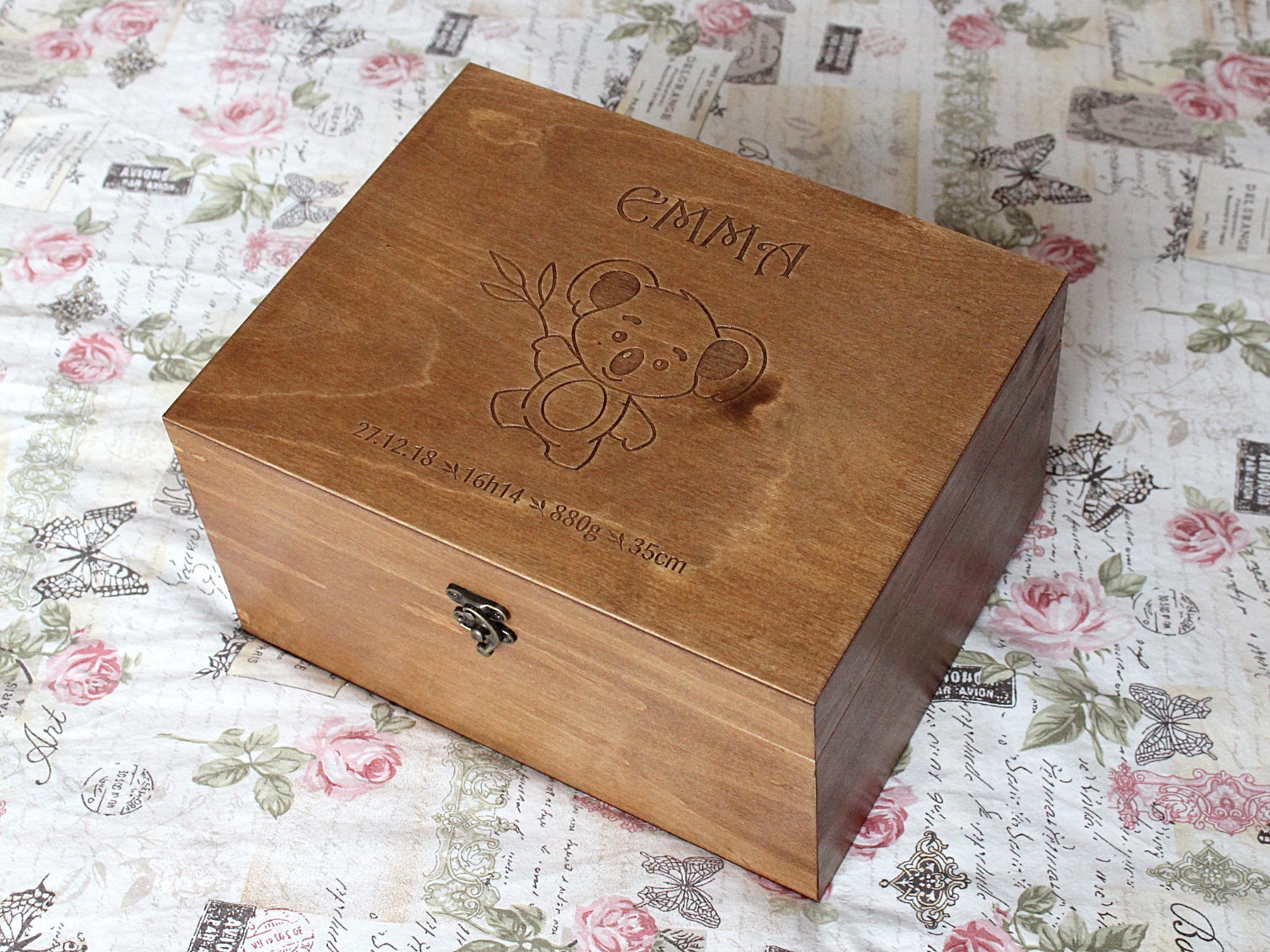 Personalized Baby memory box Baby keepsake box Custom memory | Etsy