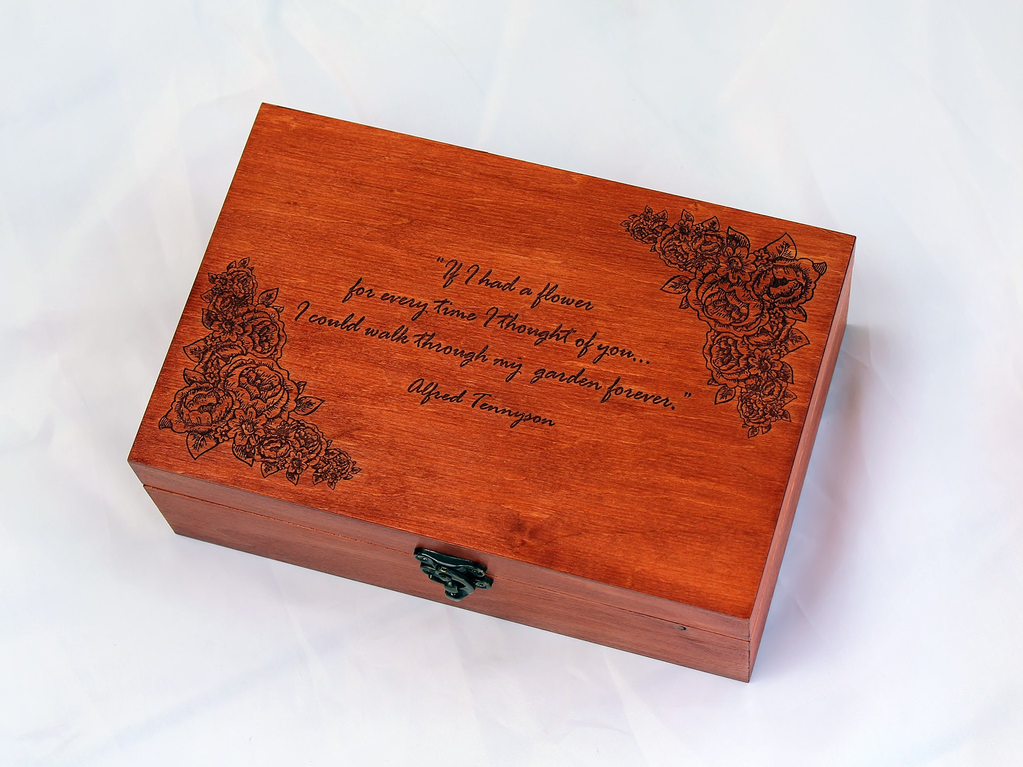 Personalized jewellry box Custom engraved wooden box | Etsy