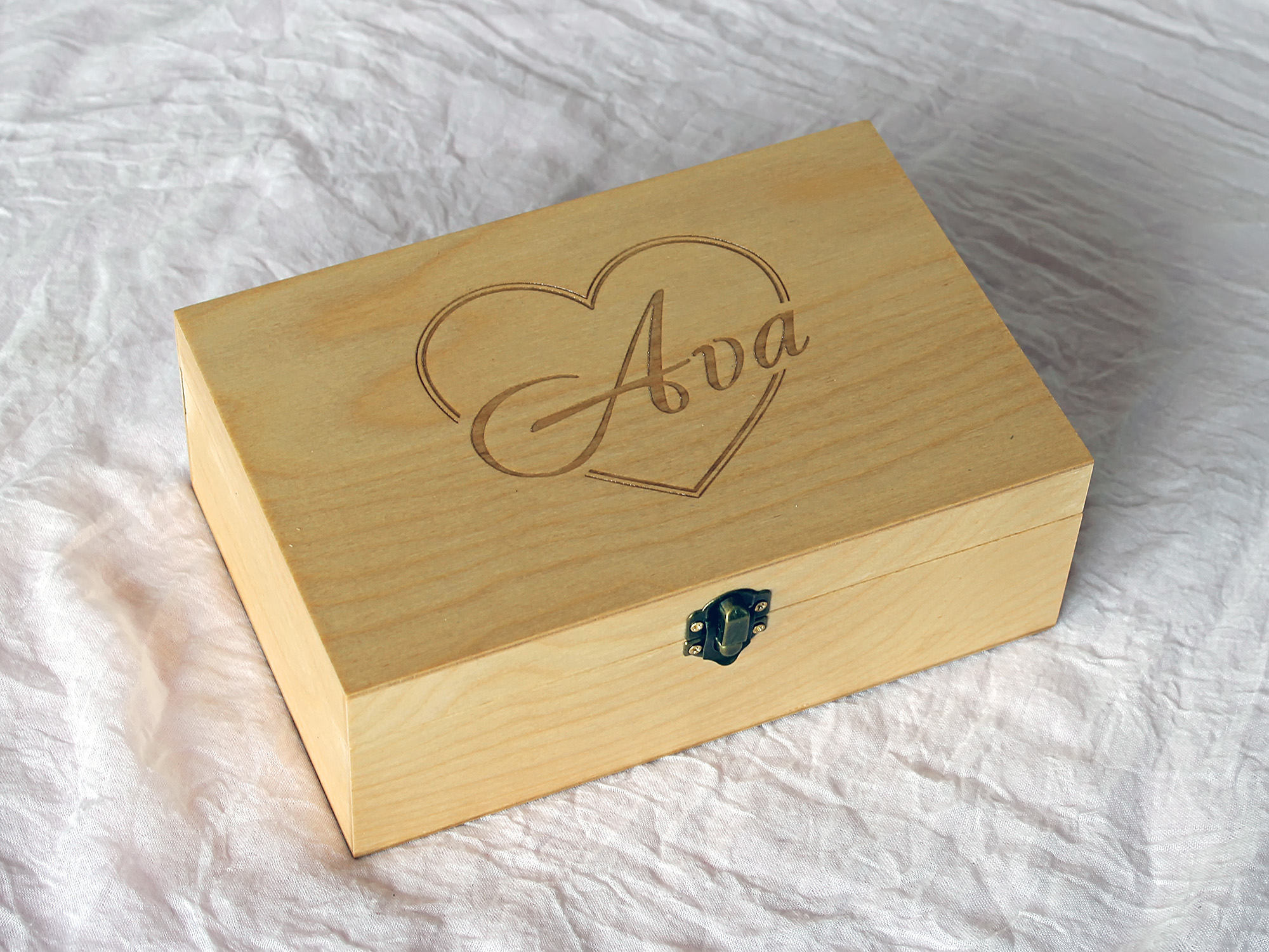 Custom Engraved Jewelry Box, Custom Memory Box, Keepsake Gift Box for ...