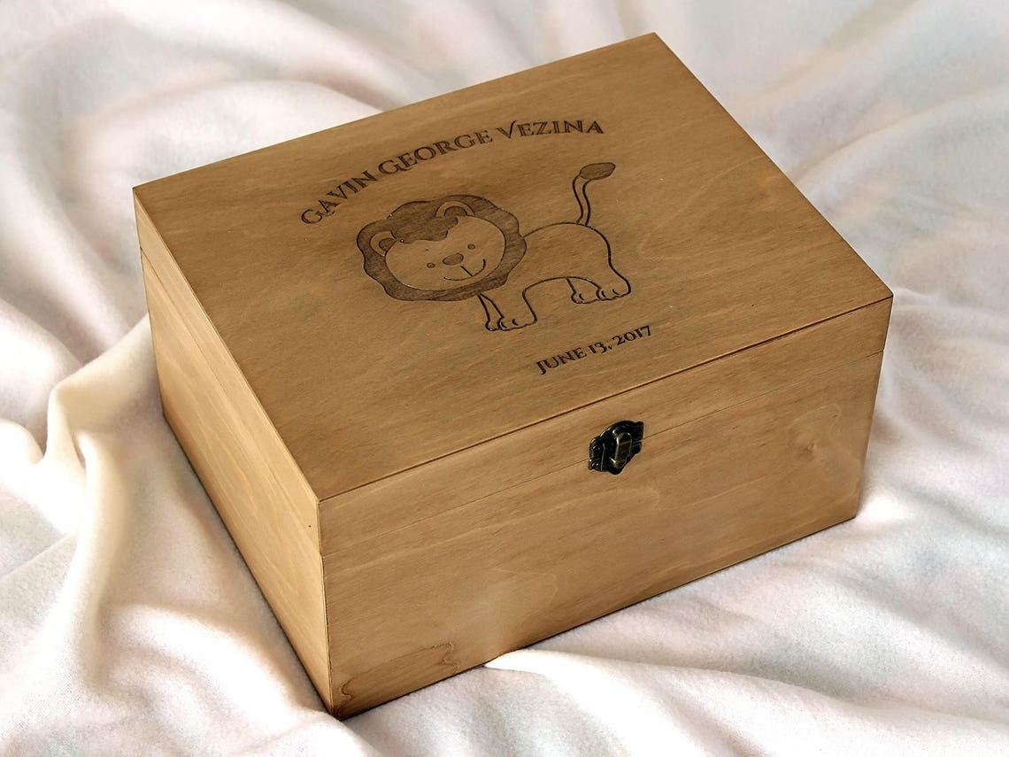 Personalized Baby memory box First Birthday Capsule Baby | Etsy