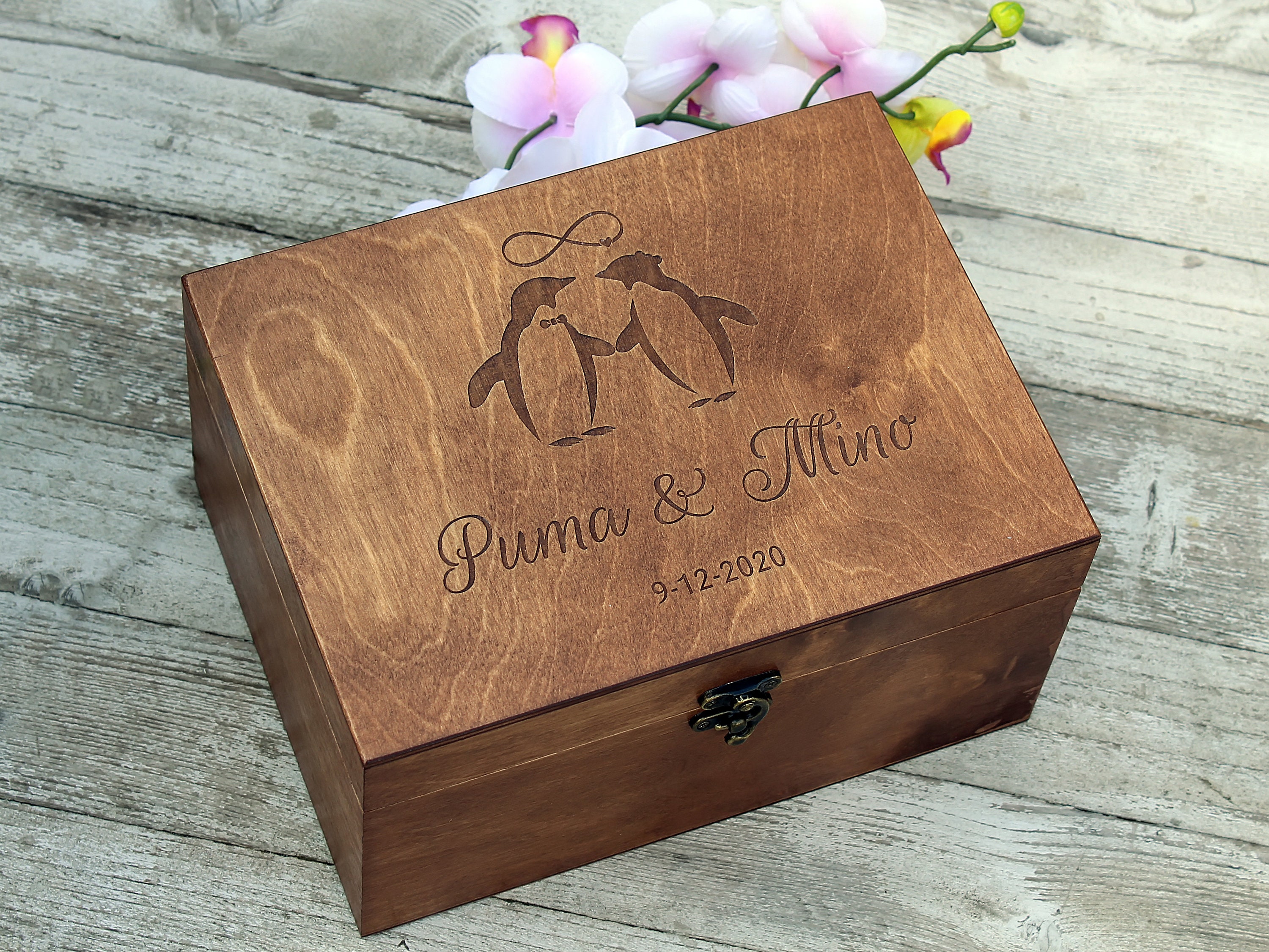 Wedding Memory Box, Personalized Wedding Box, Custom Keepsake Box ...