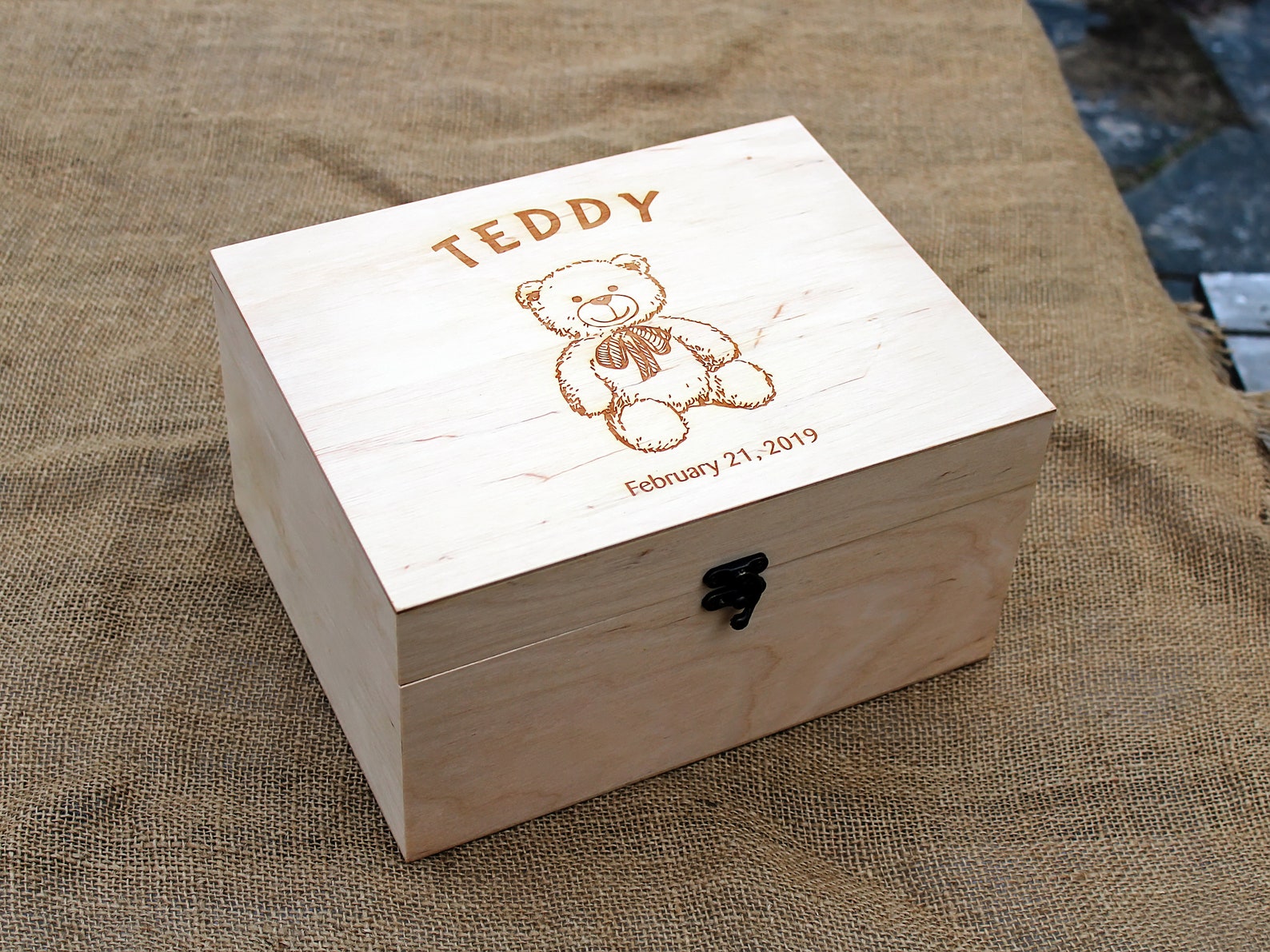 Personalized Baby Memory Box First Birthday Capsule Baby - Etsy