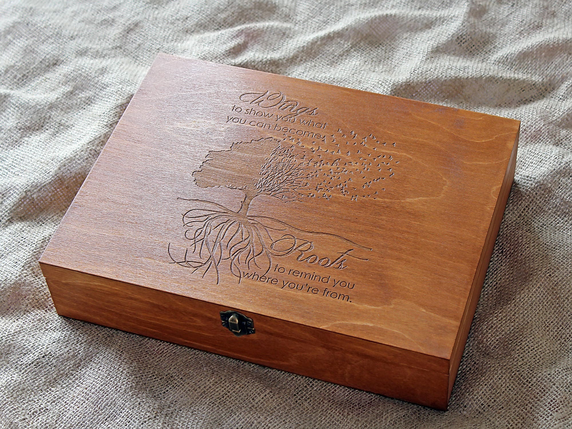 Personalized Memory Box Keepsake Box Custom Quote Memory | Etsy