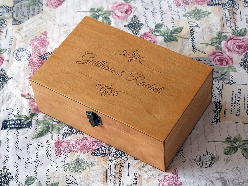 Personalized Keepsake Box for a Couple Custom Memory Box - Etsy