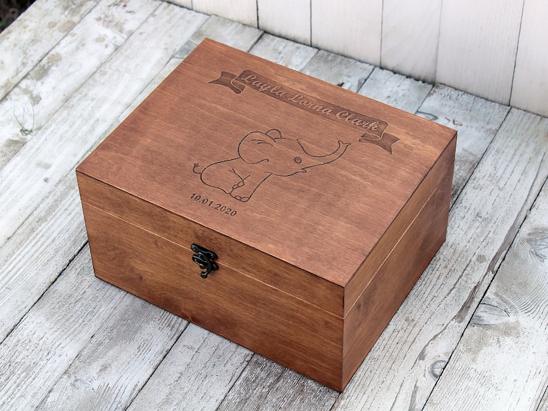 Personalized Memory Box First Birthday Capsule Baby Keepsake | Etsy