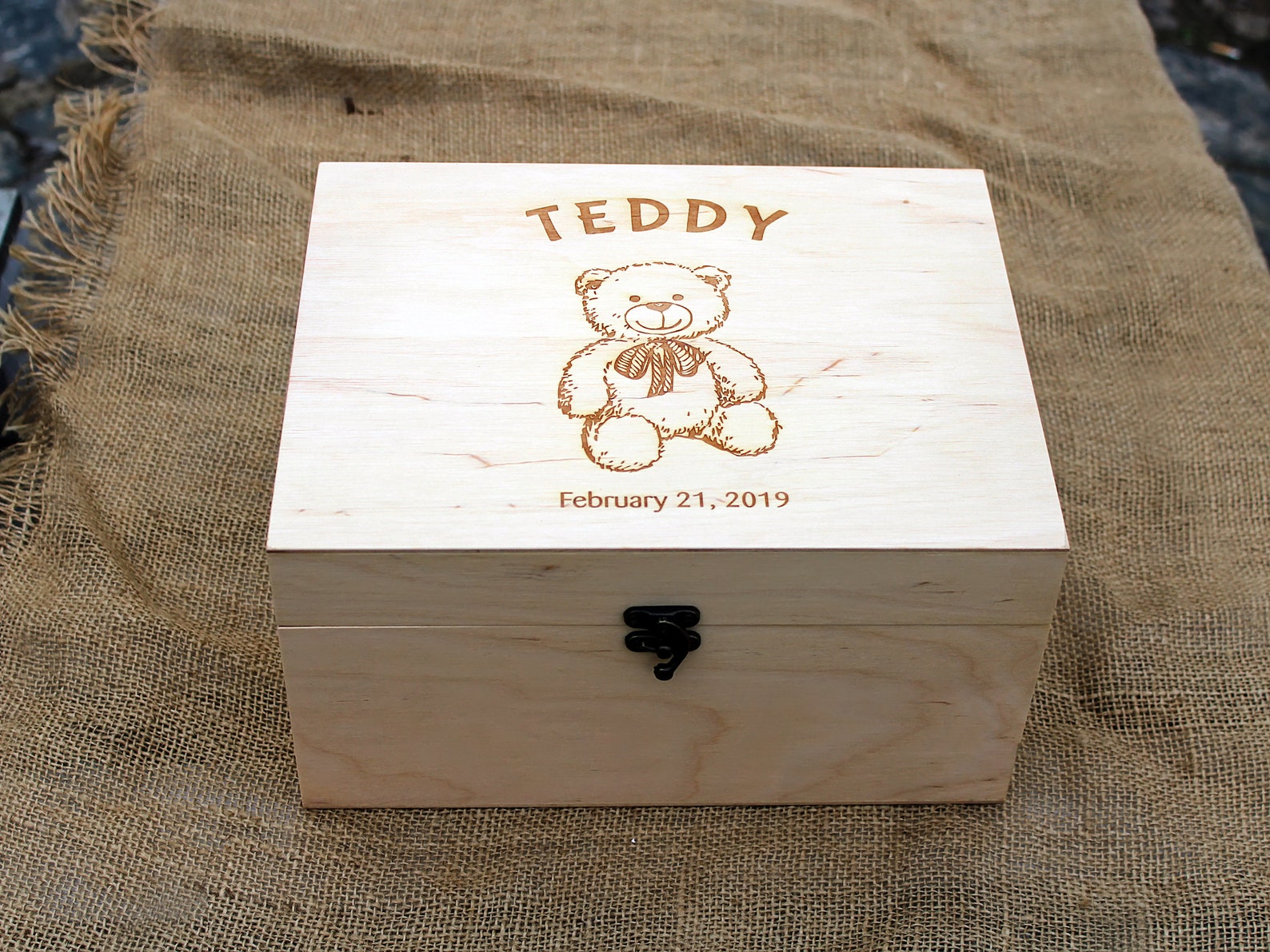 Personalized Baby Memory Box First Birthday Capsule Baby - Etsy