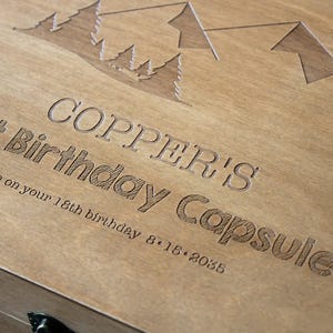 Time Capsule, Personalized Baby Memory Box, First Birthday Capsule ...