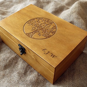 Monogram Box, Custom Engraved Box, Monogram Jewelry Box, Personalized ...