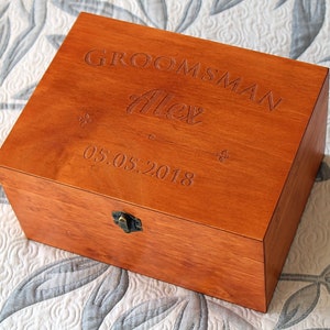 Groomsmen Gift Box, Best Men Gift, Personalized Wedding Box, Wedding ...
