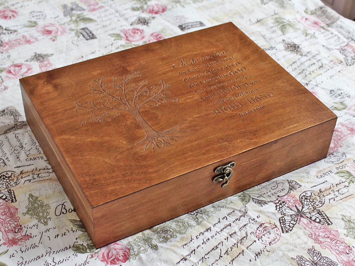 Personalized Memory Box, Keepsake Box, Custom Memory Box, Baptism ...