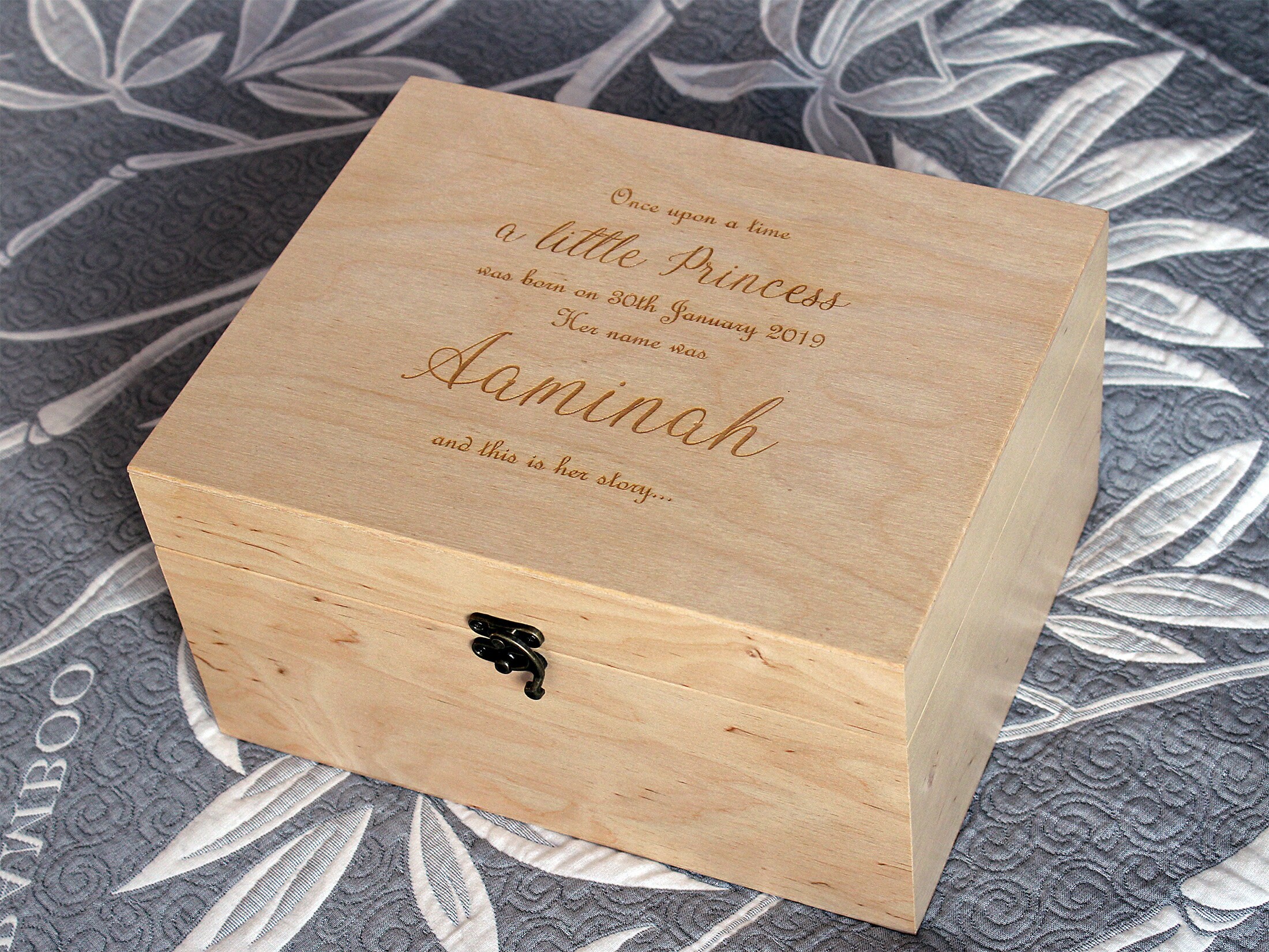 Custom Baby Memory Box First Birthday Capsule Newborn Gift - Etsy