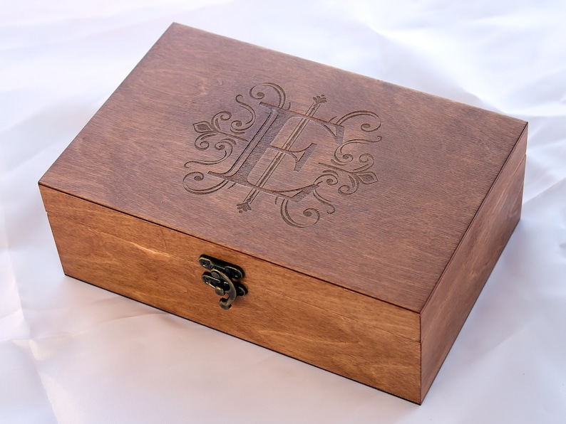 Personalized Monogram Box Monogrammed Wooden Box Monogram - Etsy