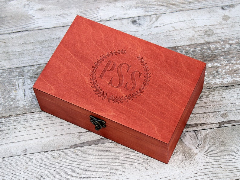 Personalized Monogram Box Monogrammed Wooden Box Monogram - Etsy
