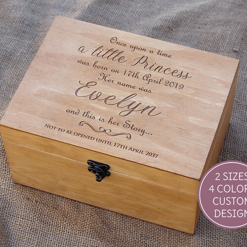 Time Capsule Baby Memory Box First Birthday Capsule Custom - Etsy