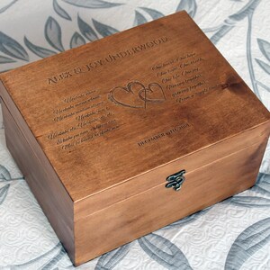 Personalized Wedding Box, Wedding Oath Box, Custom Wedding Card Box ...