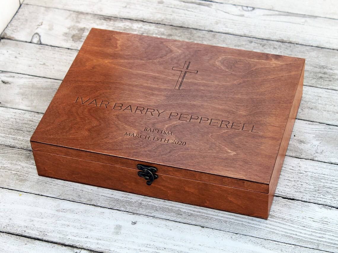 Personalized Baptism Memory Box Baptism Gift Keepsake Box - Etsy