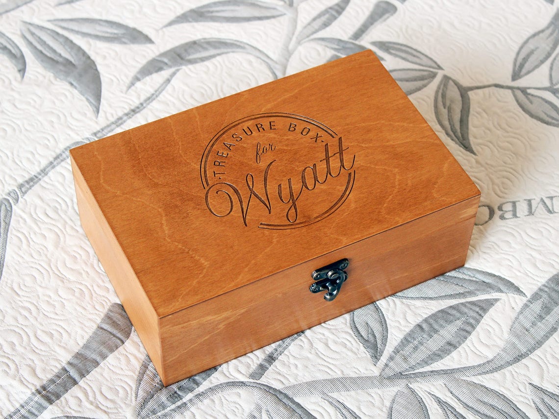 Personalized Wooden Box , Memory Box, Custom Engraved Jewelry Box ...