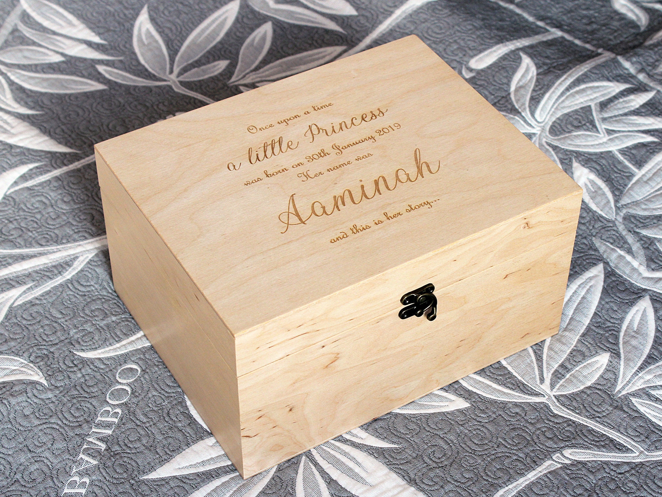 Custom Baby Memory Box First Birthday Capsule Newborn Gift - Etsy