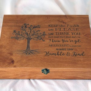 Personalized Memory Box, Keepsake Box, Custom Quote Memory Box, Custom ...