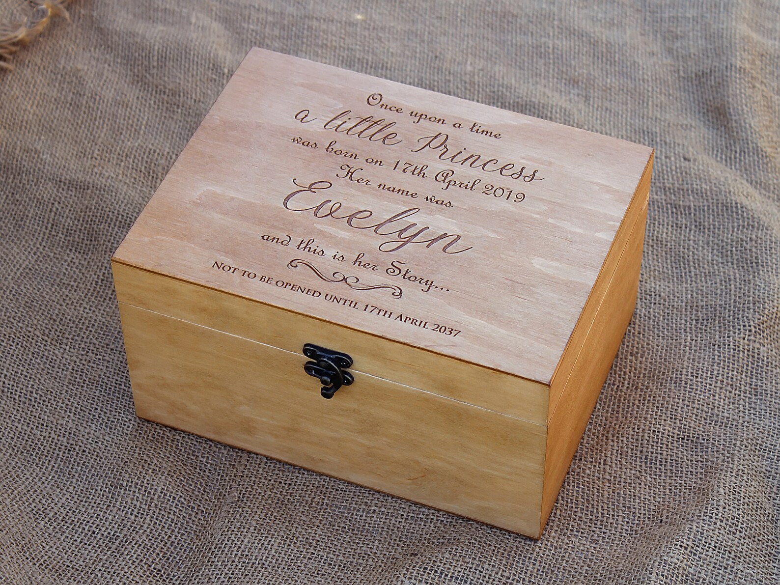 Personalized Memory Box First Birthday Capsule Custom Baby - Etsy