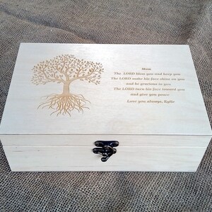 Custom Quote Wooden Box, Custom Memory Box, Engraved Quote Box, Custom ...