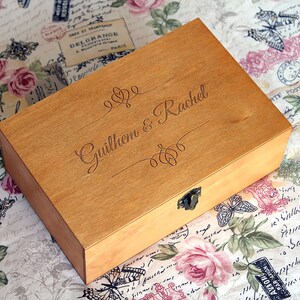 Personalized Keepsake Box for a Couple, Custom Memory Box, Custom ...