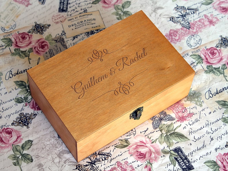 Personalized Keepsake Box for a Couple Custom Memory Box - Etsy