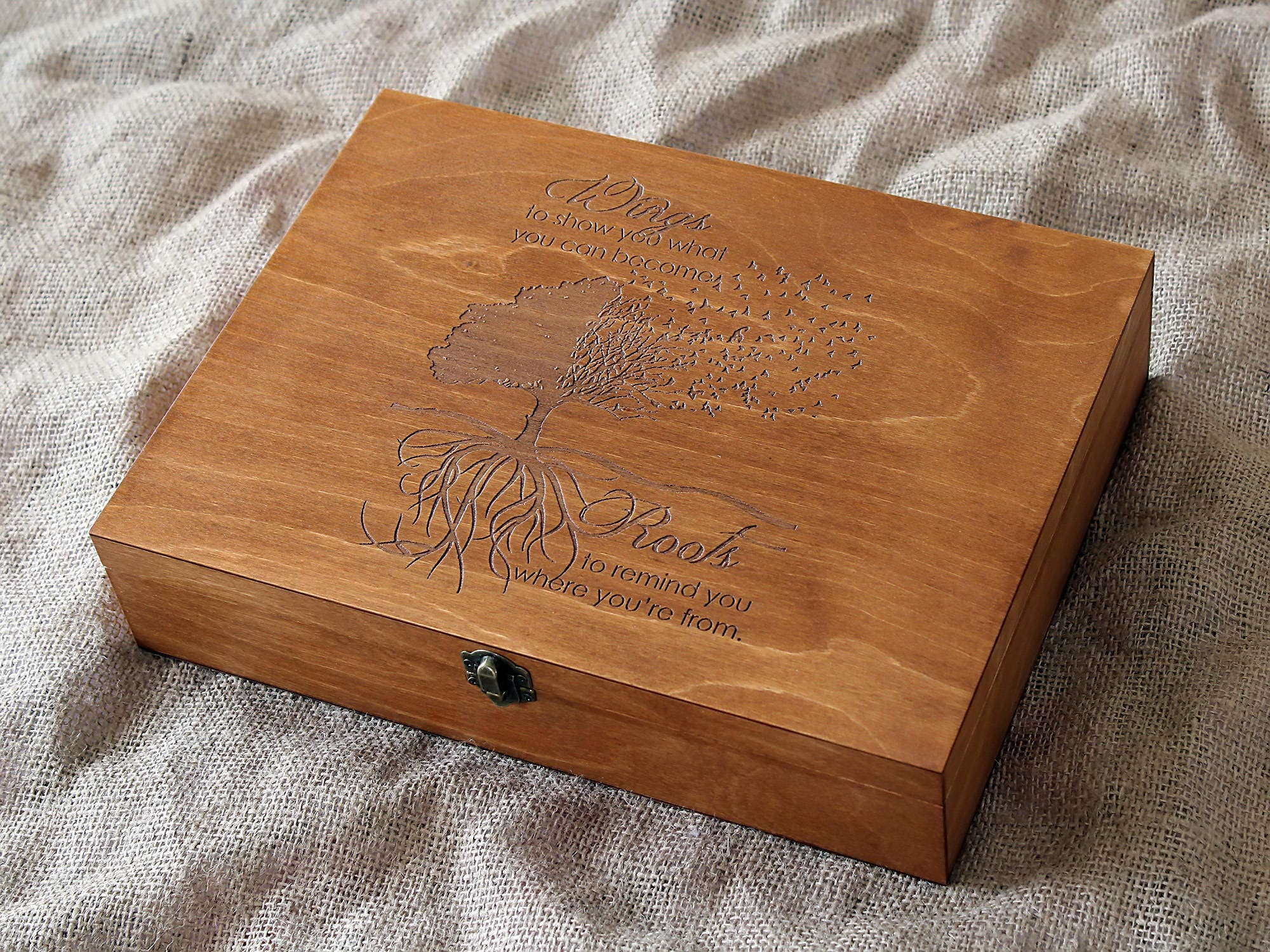 Personalized Memory Box Keepsake Box Custom Quote Memory - Etsy