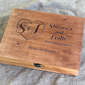 Wedding Memory Box, Personalized Wedding Box, Wedding Memento Box ...