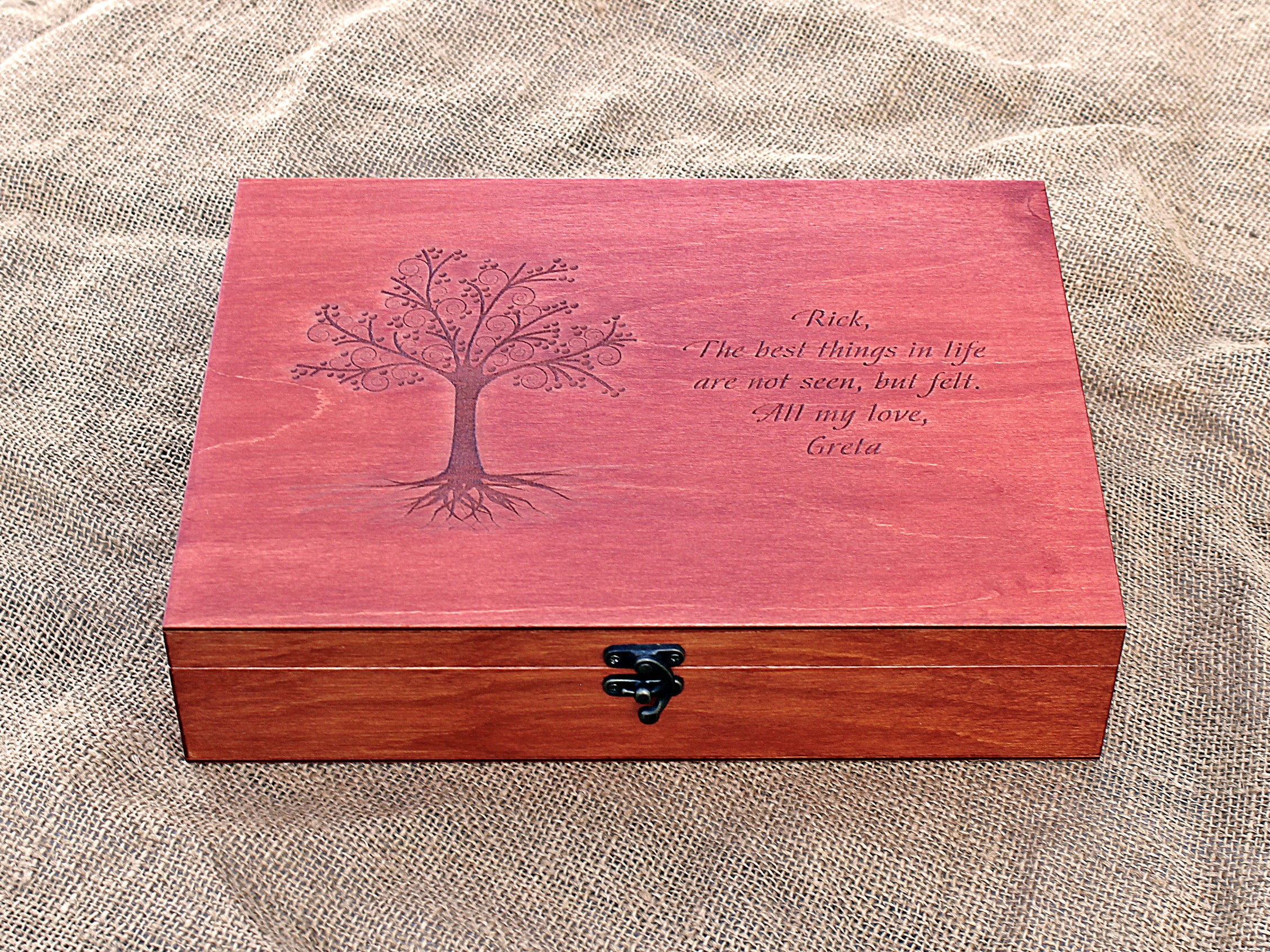 Personalized Memory Box Keepsake Box Custom Quote Memory | Etsy