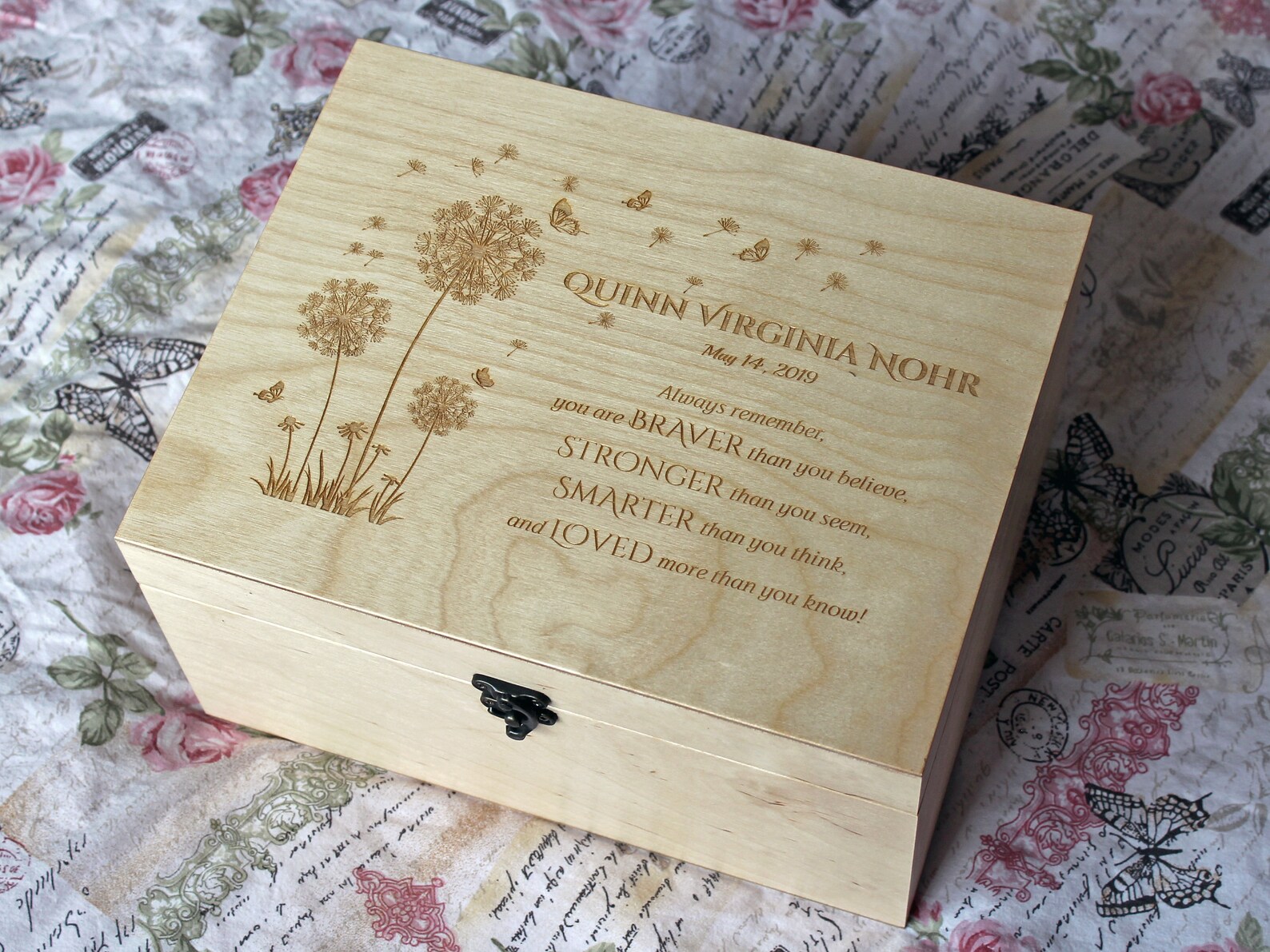 Personalized Wooden Box With Winnie the Pooh Verse Keepsake | Etsy