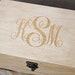 Monogram Wood Box, Monogram Jewelry Box, Personalized Jewelry Box, Gift ...
