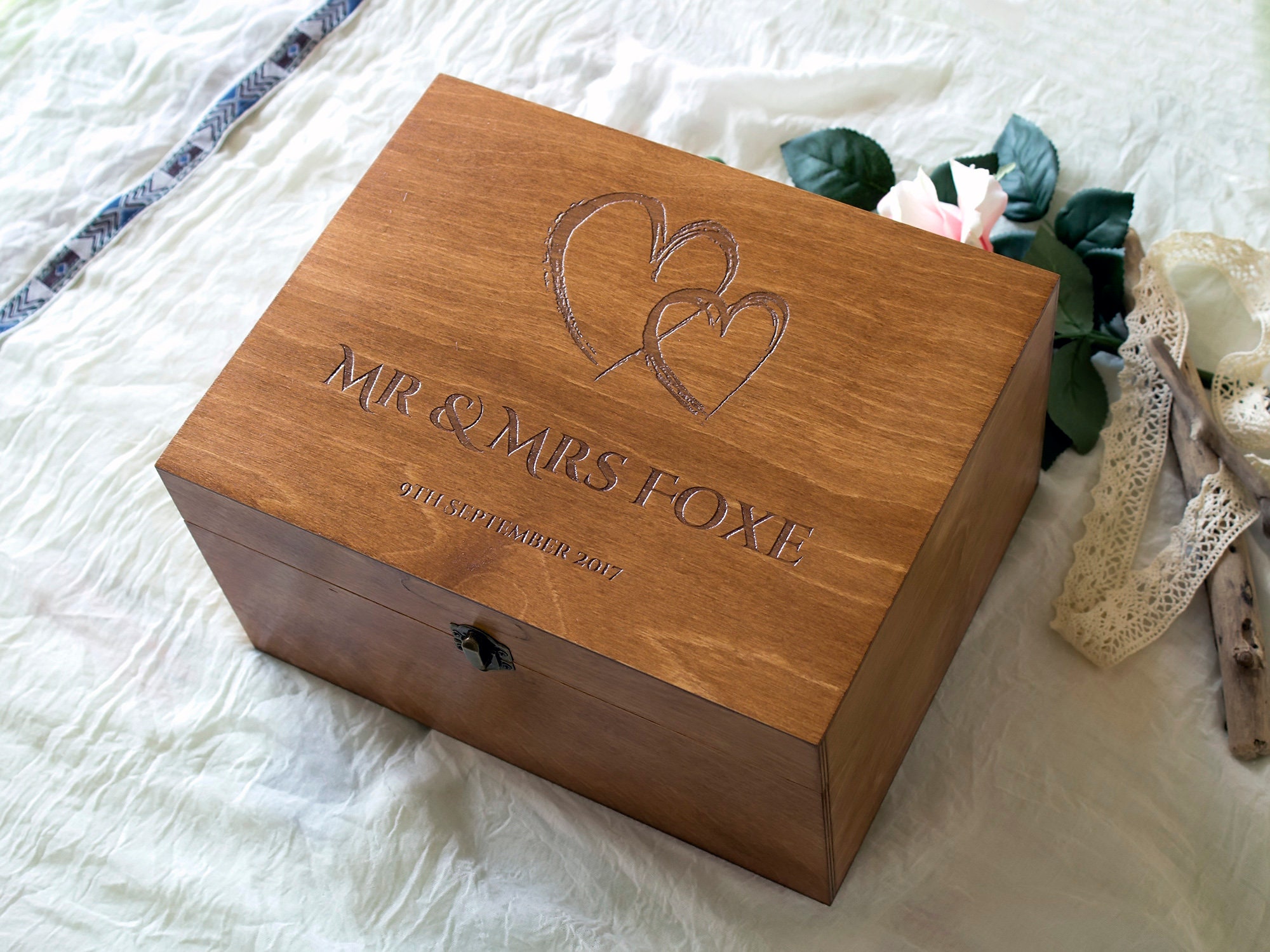 Wedding Memory Box, Personalized Wedding Box, Wedding Memento Box ...