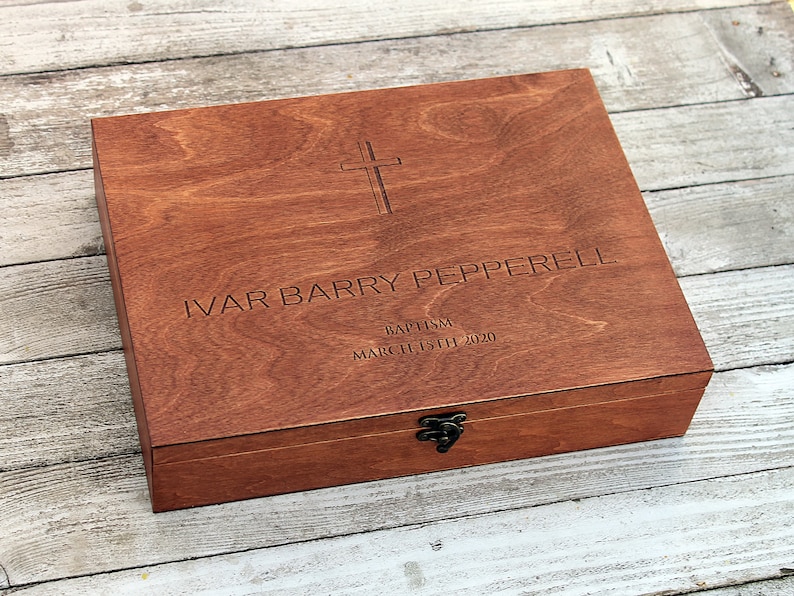 Personalized Baptism Memory Box Baptism Gift Keepsake Box - Etsy