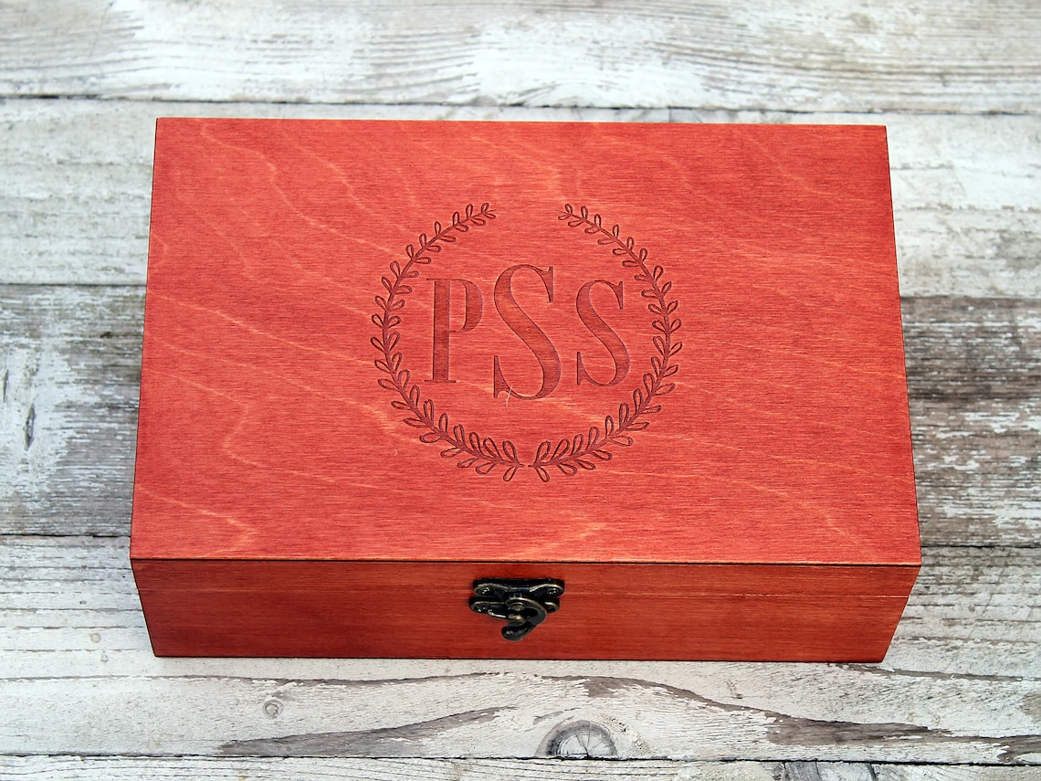 Personalized Monogram Box Monogrammed Wooden Box Monogram - Etsy