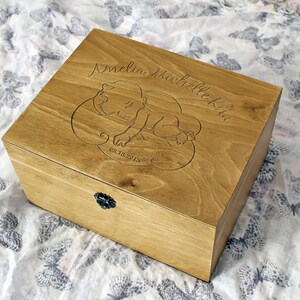 Personalized Baby Memory Box, Custom Baby Keepsake Box, Gift for a Baby ...